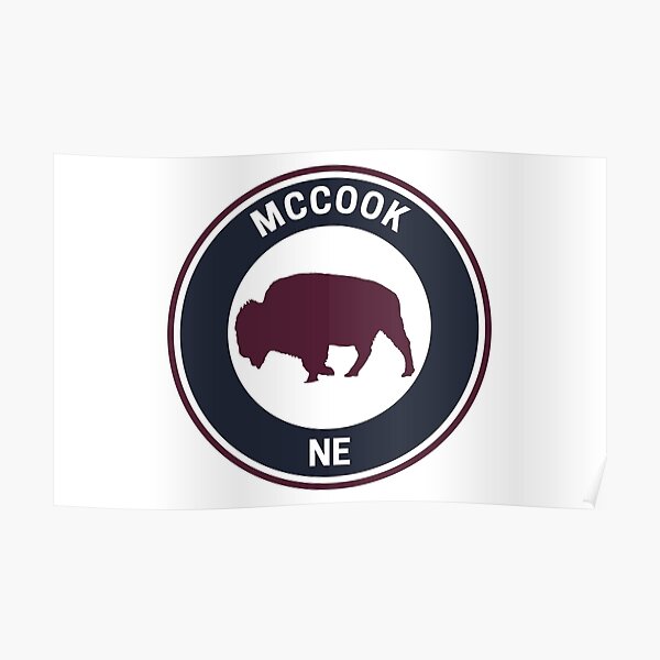 "Vintage McCook Nebraska" Poster by fearcity | Redbubble