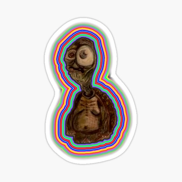 "Trippy Turtle" Sticker by Kaoakley | Redbubble