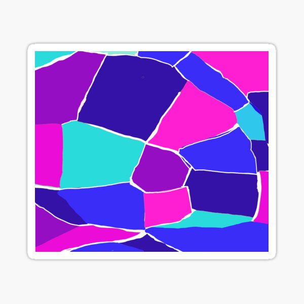 "Pink & Purple Patches" Sticker for Sale by nicolamorgan | Redbubble