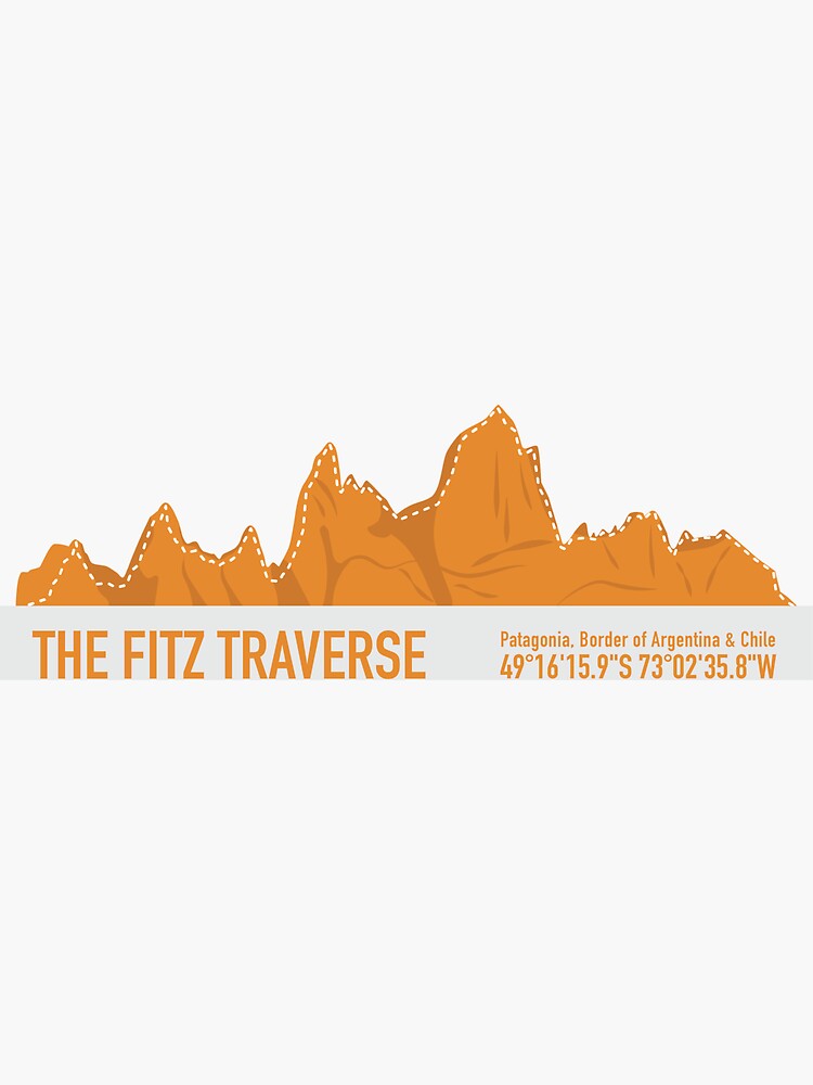 "Fitzroy Traverse" Sticker by damnpekchek | Redbubble