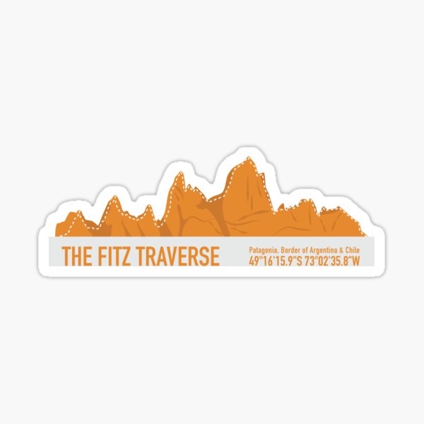 "Fitzroy Traverse" Sticker by damnpekchek | Redbubble