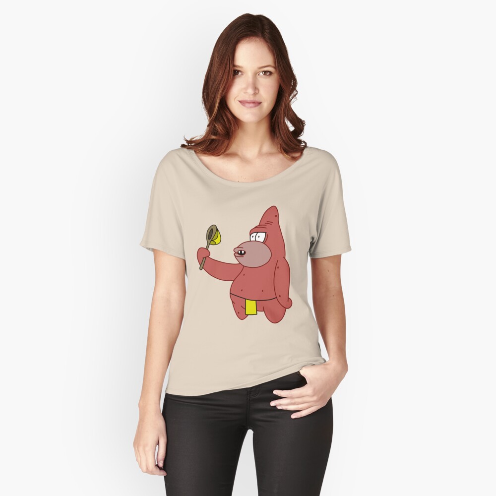 "Caveman Patrick Holding Jellyfishing Net" Sticker for Sale by ...