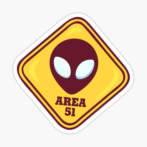 "Area 51" Sticker by Trisman24 | Redbubble