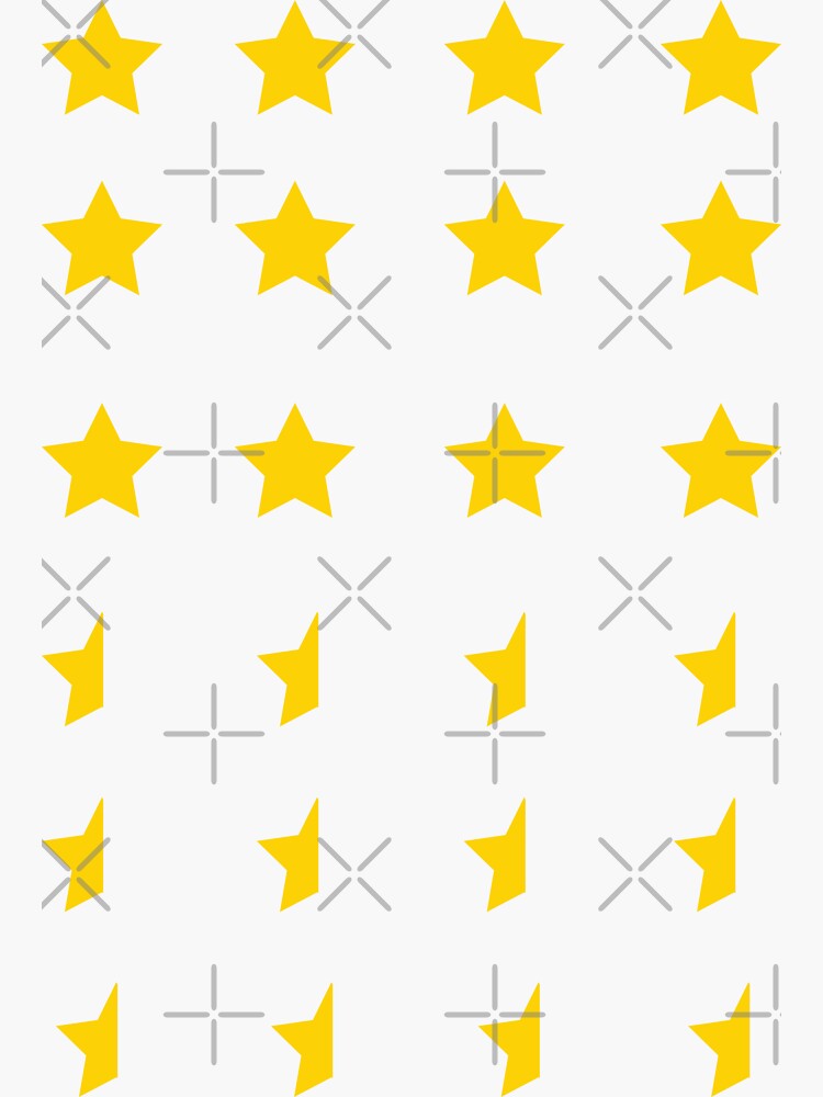 "Star Rating Sticker Sheet" Sticker for Sale by Shyannegarland | Redbubble