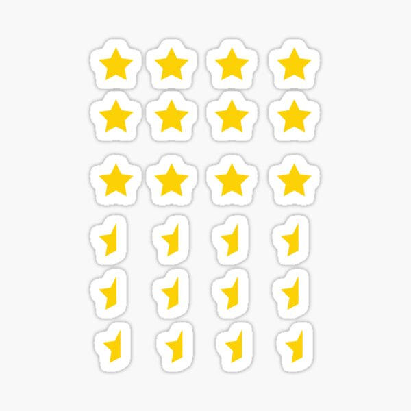 "Star Rating Sticker Sheet" Sticker for Sale by Shyannegarland | Redbubble