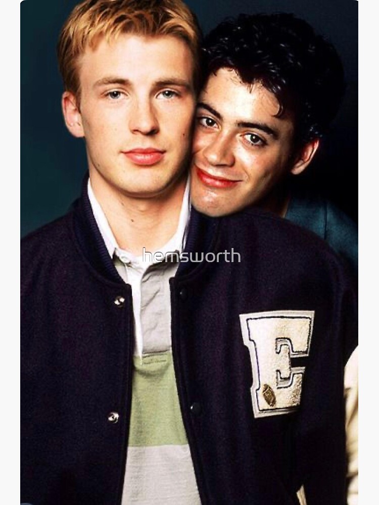 "Chris Evans and RDJ" Poster for Sale by hemsworth | Redbubble