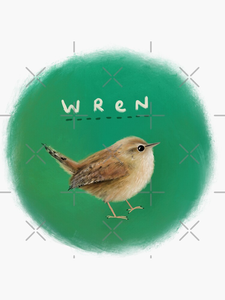 "Wren" Sticker for Sale by SophieCorrigan | Redbubble