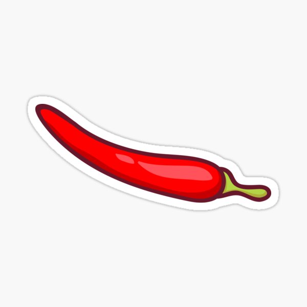 "Chili pepper" Sticker for Sale by Trisman24 | Redbubble
