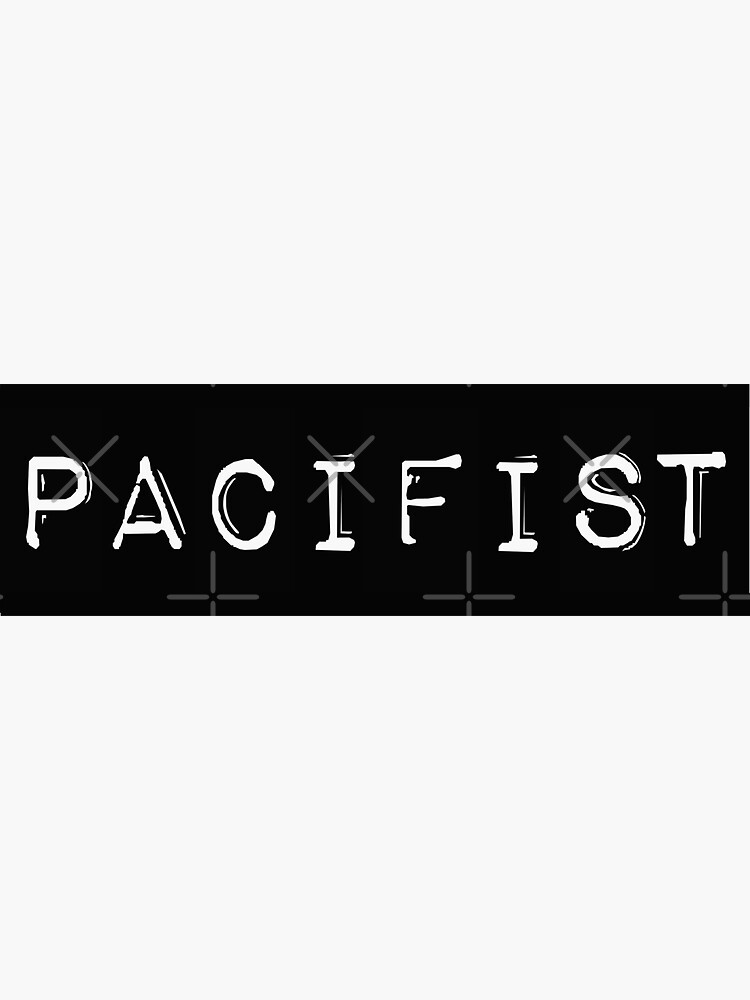"Pacifist" Sticker by xculturedesign | Redbubble