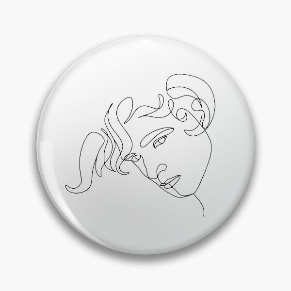 "Taurus zodiac sign, man face with horns linear art, minimalistic ...