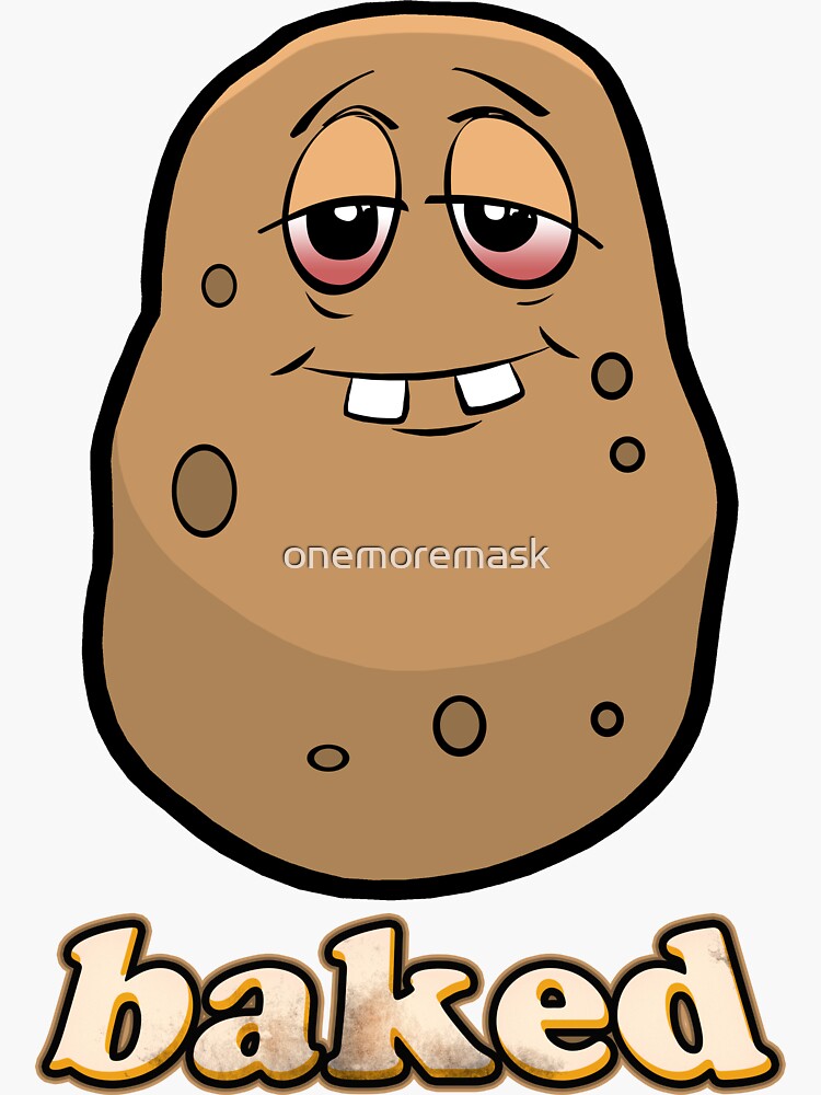 "Baked" Sticker for Sale by onemoremask | Redbubble