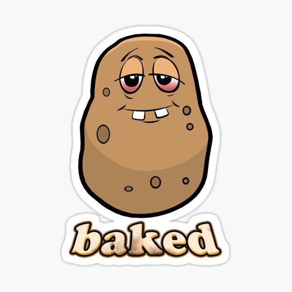 "Baked" Sticker for Sale by onemoremask | Redbubble