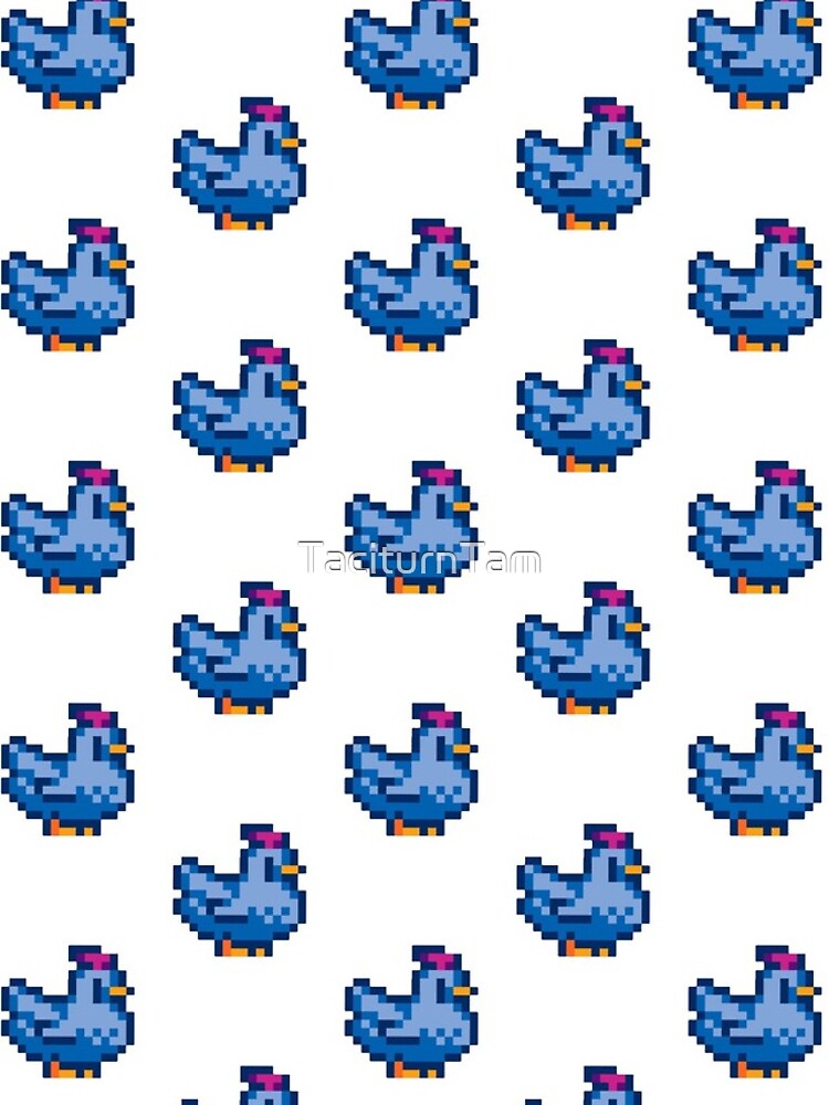 "Stardew Valley Blue Chicken" iPhone Case for Sale by TaciturnTam ...