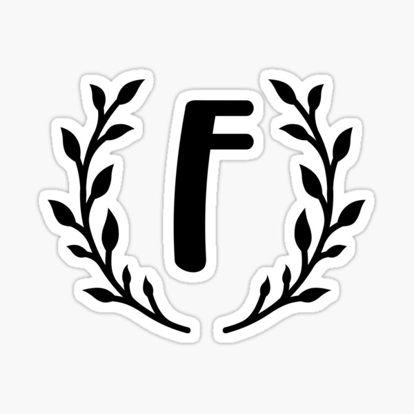 "Cute Initial F" Sticker for Sale by wedesign47 | Redbubble