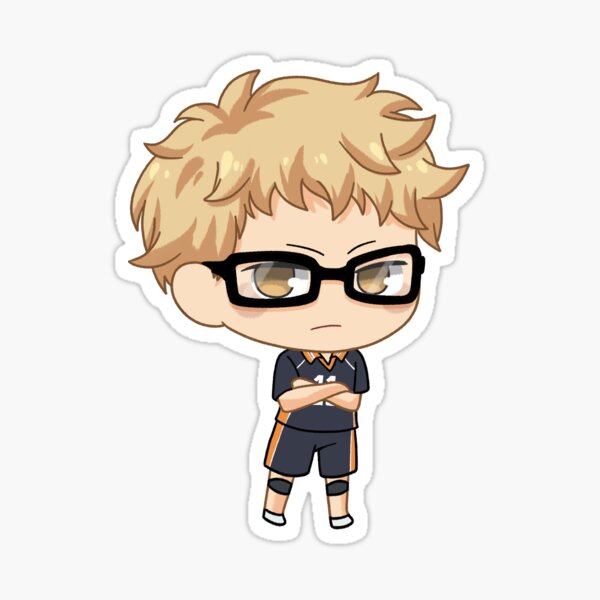 "Kei Tsukishima" Sticker by rennomiya | Redbubble
