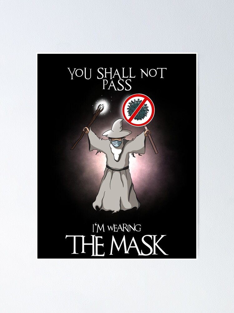 "Virus shall not pass" Poster by Lambo-Designs | Redbubble