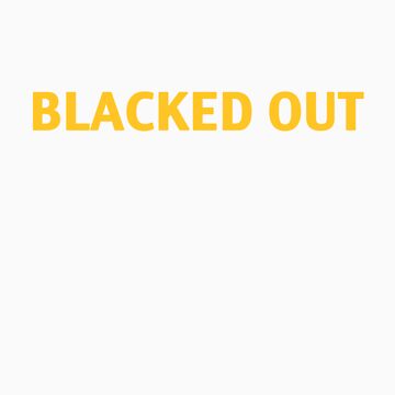 "Blacked Out" Sticker for Sale by TempeGameday | Redbubble