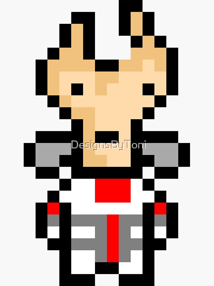 "Mass Effect Pixel Art - Mordin" Sticker by DesignsByToni | Redbubble