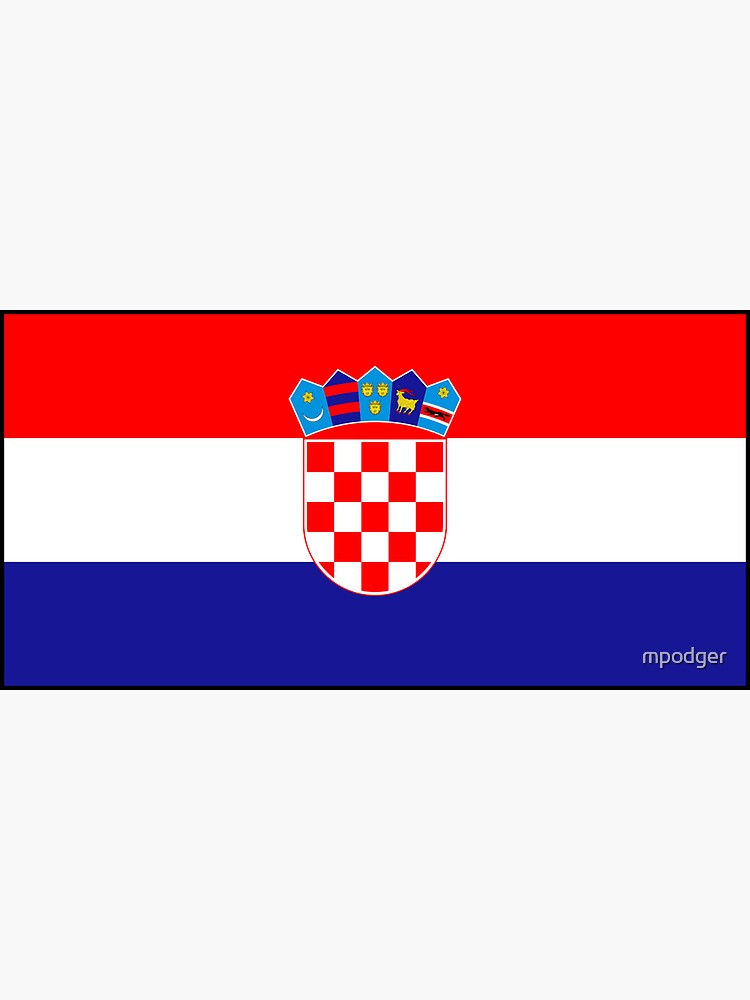 "Croatian Flag Gifts, Stickers & Products" Sticker by mpodger | Redbubble