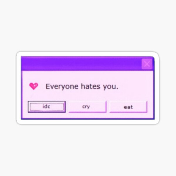 "pop-up aesthetic message" Sticker by Kendrick5606 | Redbubble