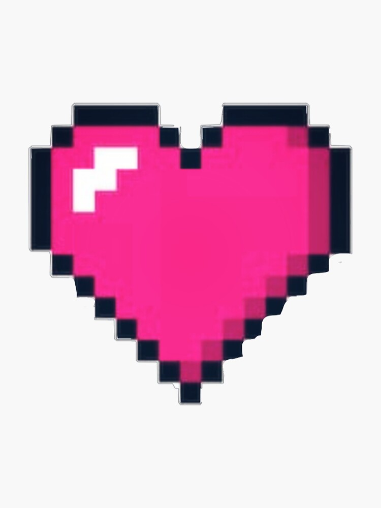 "Minecraft Heart" Sticker by Kendrick5606 | Redbubble