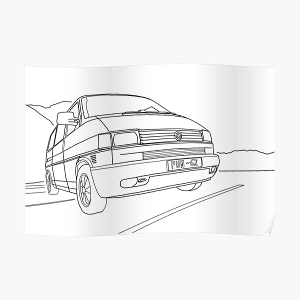 Vw T4 Posters | Redbubble