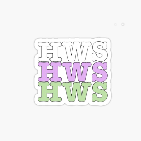 "HWS " Sticker by bg-designs | Redbubble