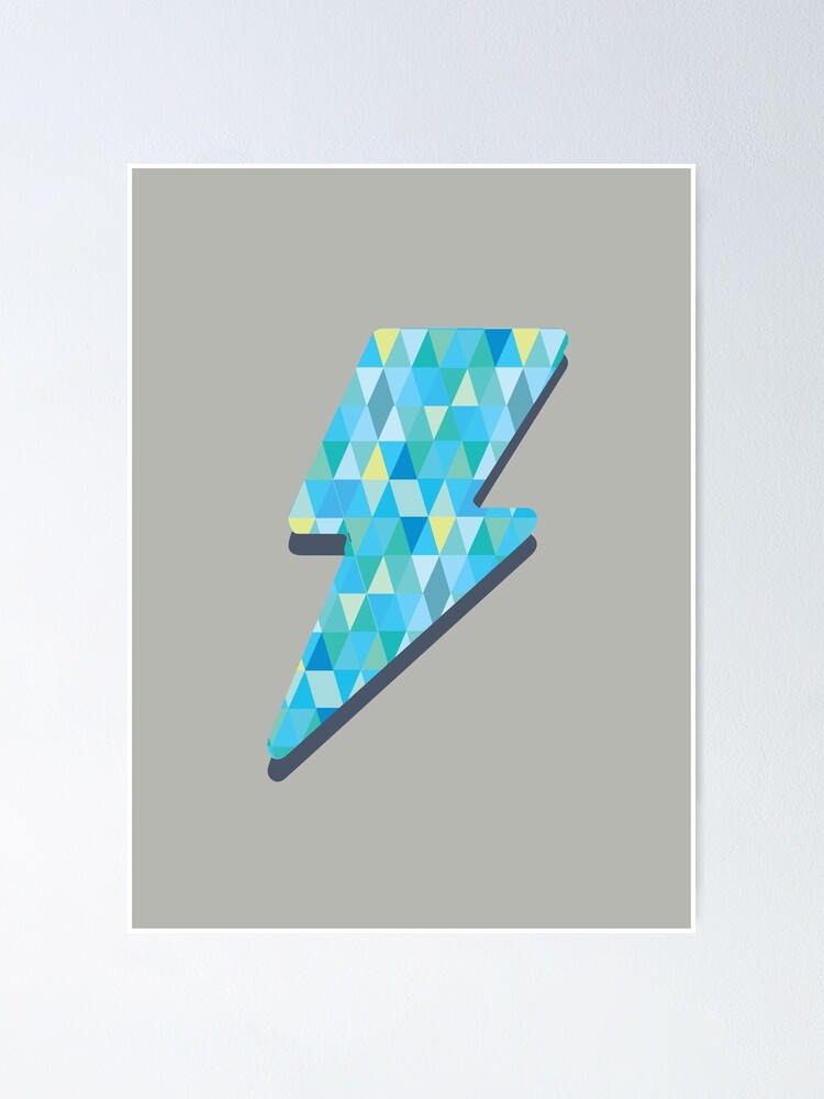 "diamond lightning" Poster for Sale by chamchon | Redbubble