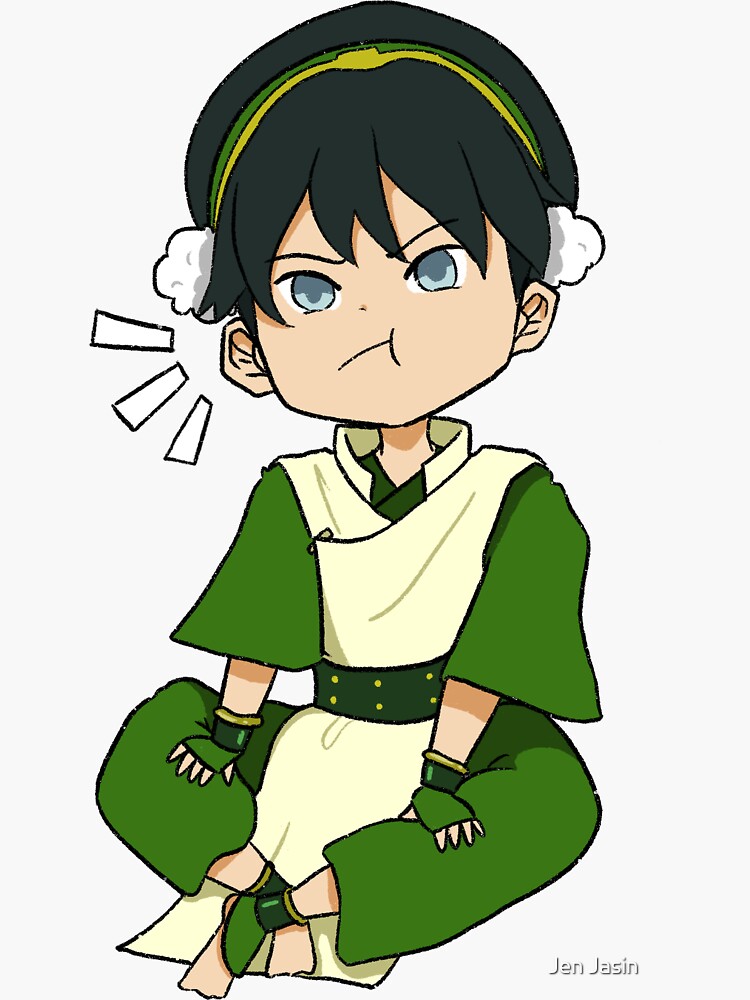 "Toph" Sticker by Yiqiing | Redbubble
