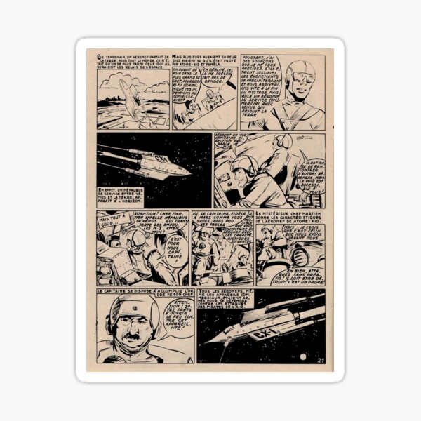 "Atome Kid: Infiltration Martienne (Panels)" Sticker for Sale by ...