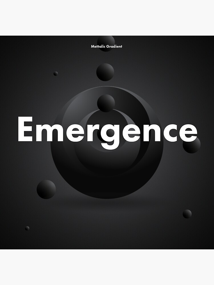 "Gradient Artwork | Typography | Emergence" Sticker by stickerized ...