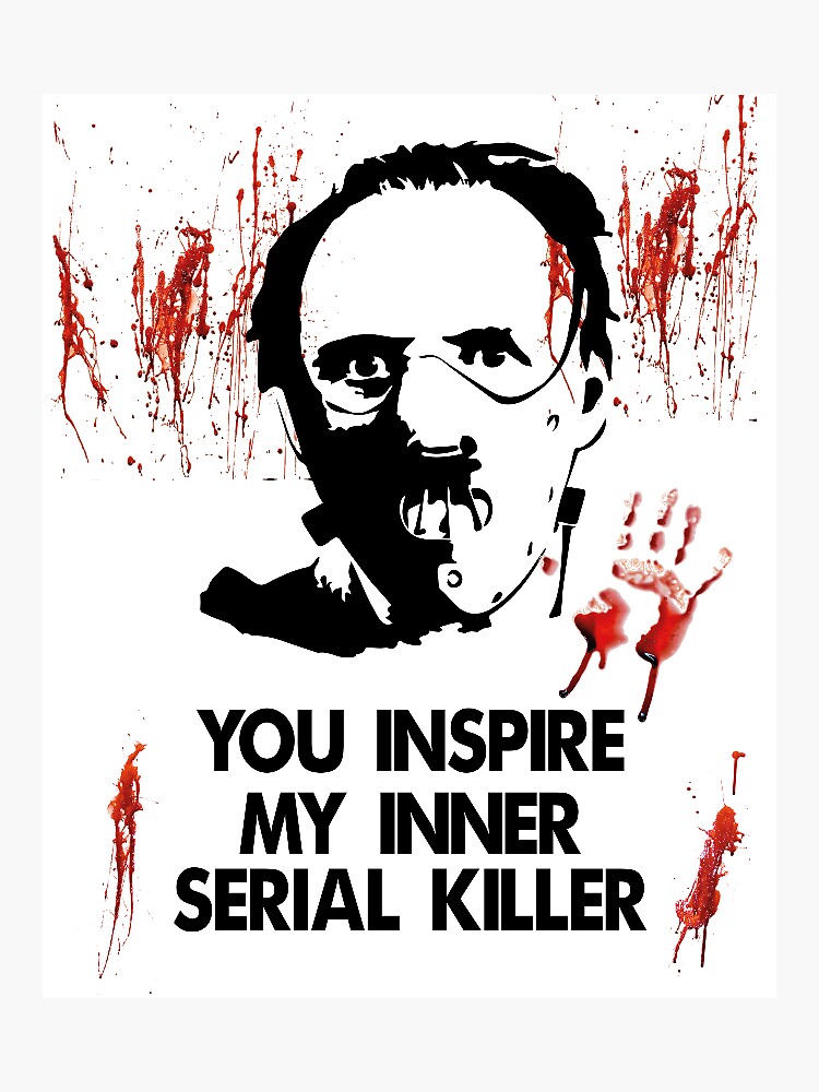 "Serial Killer" Sticker for Sale by designbysoph | Redbubble