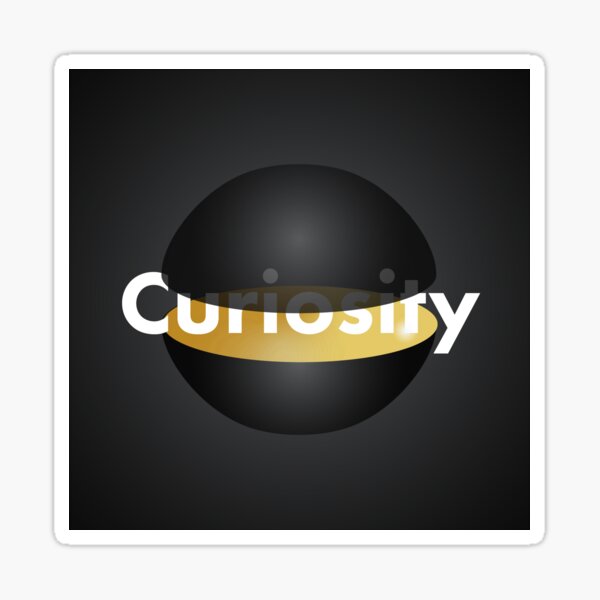 "Gradient Artwork | Typography | Curiosity" Sticker by stickerized ...
