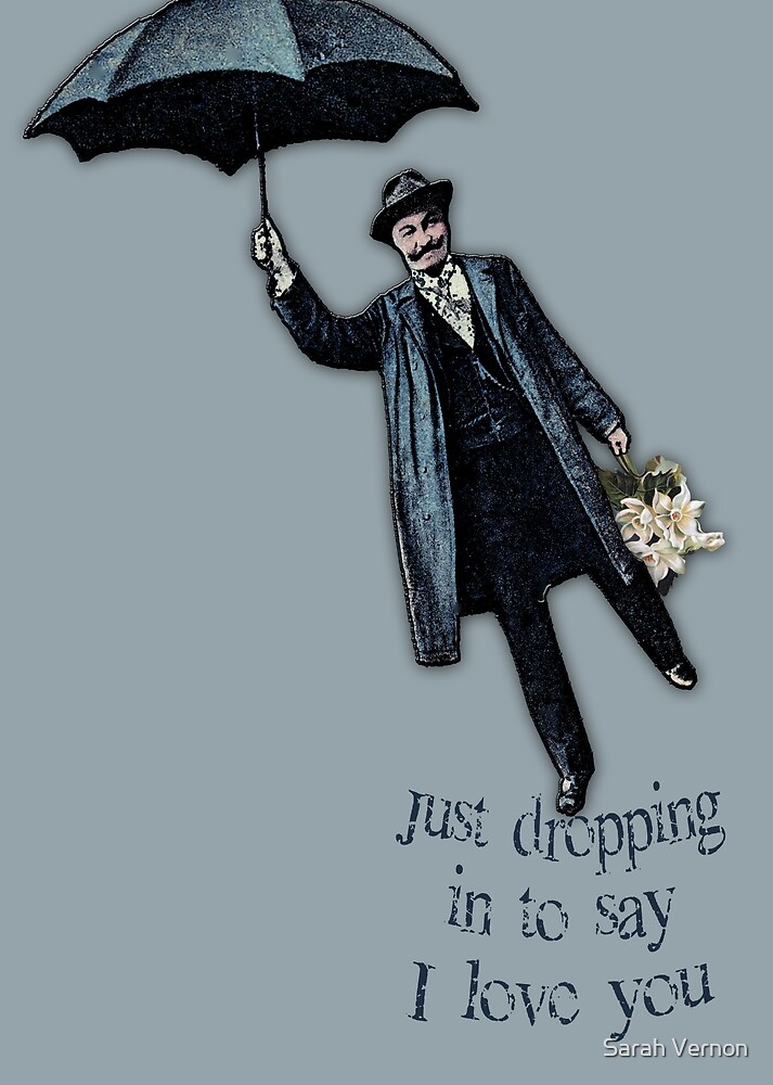 "Just Dropping In Valentine" by Sarah Vernon | Redbubble