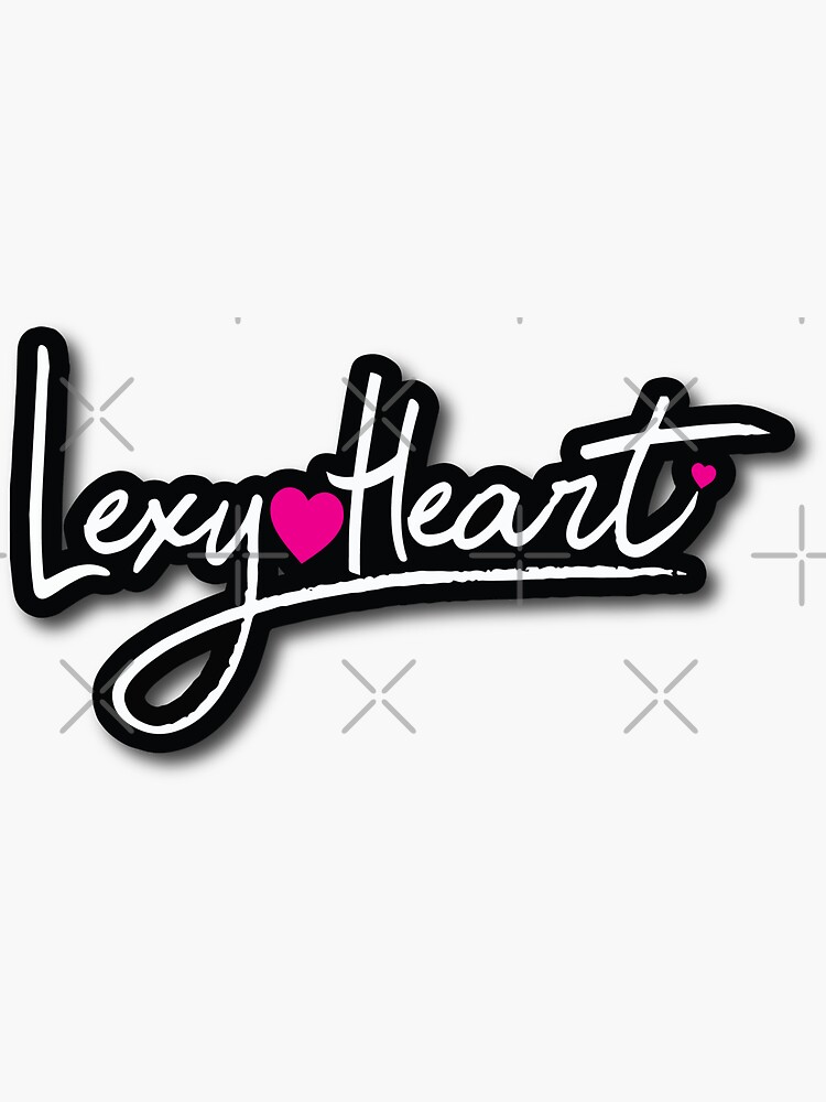 "Lexy Heart Name logo" Sticker for Sale by TheLexyHeart | Redbubble