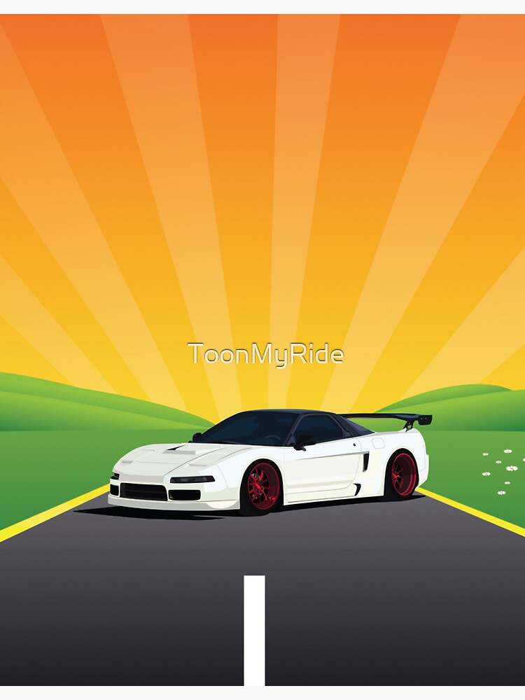 "NSX Widebody Cartoon" Sticker for Sale by ToonMyRide | Redbubble