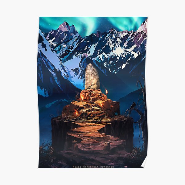 "The Runestone" Poster by AethelwulfArt | Redbubble