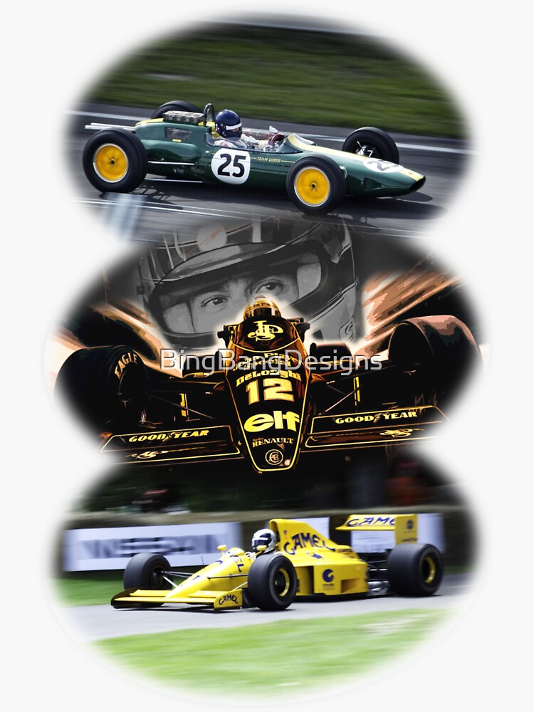 "Lotus F1 Team" Sticker for Sale by BingBangDesigns | Redbubble
