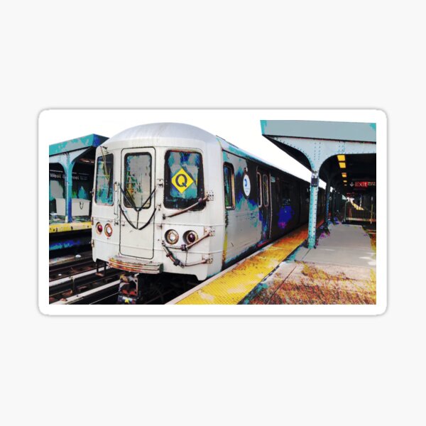 "Q-Train" Sticker by bipolarvirgoart | Redbubble