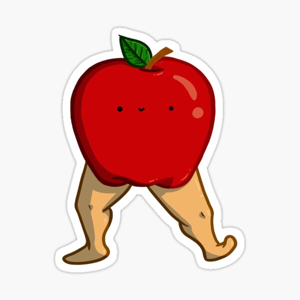 Apple Bottom Stickers | Redbubble