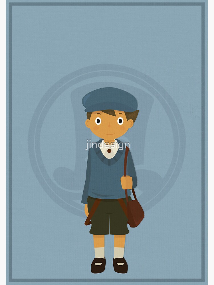 "Professor Layton - Luke Triton" Poster for Sale by jindesign | Redbubble
