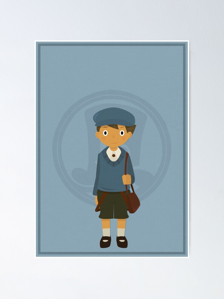 "Professor Layton - Luke Triton" Poster for Sale by jindesign | Redbubble