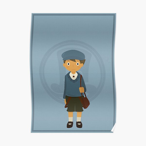 "Professor Layton - Luke Triton" Poster for Sale by jindesign | Redbubble