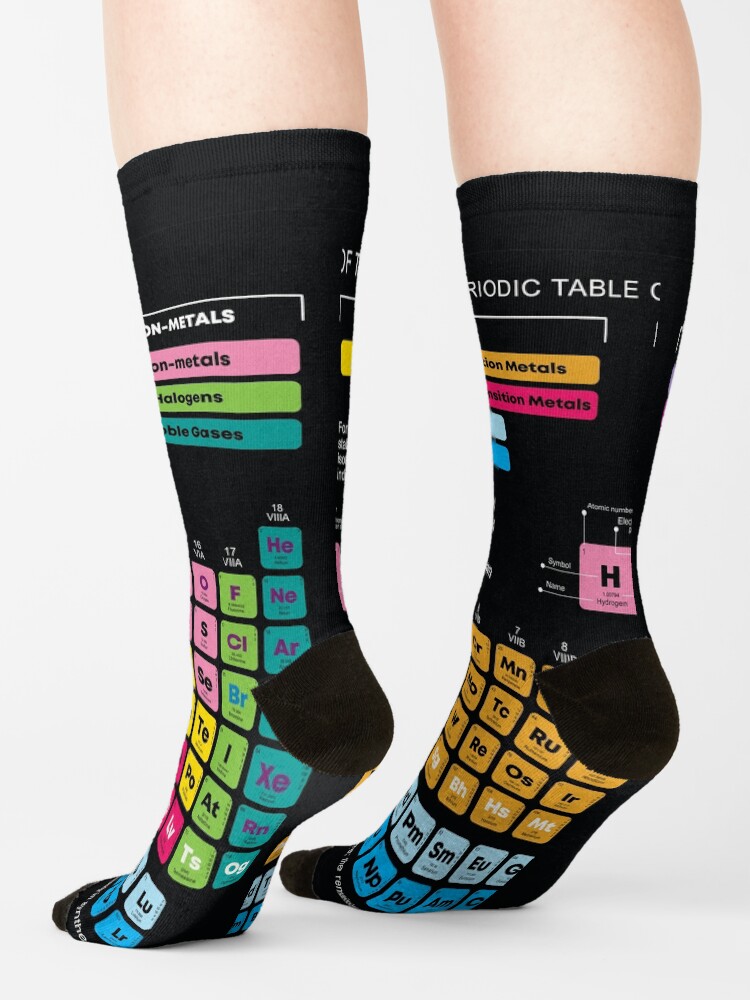 "Periodic Table of the Elements" Socks for Sale by alijun | Redbubble