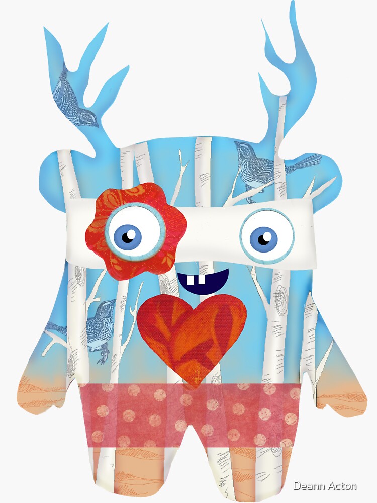 "Forest Monster" Sticker by alphabetty | Redbubble