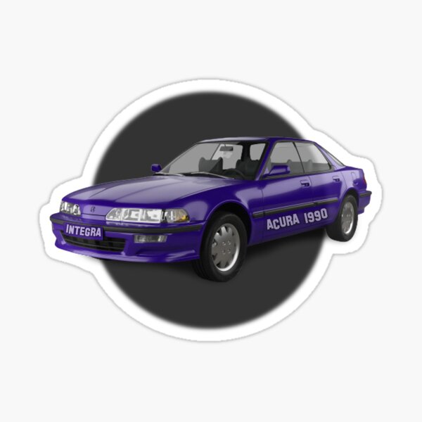 "Acura Integra sedan 1990 - 0004" Sticker for Sale by hdpic-steem ...