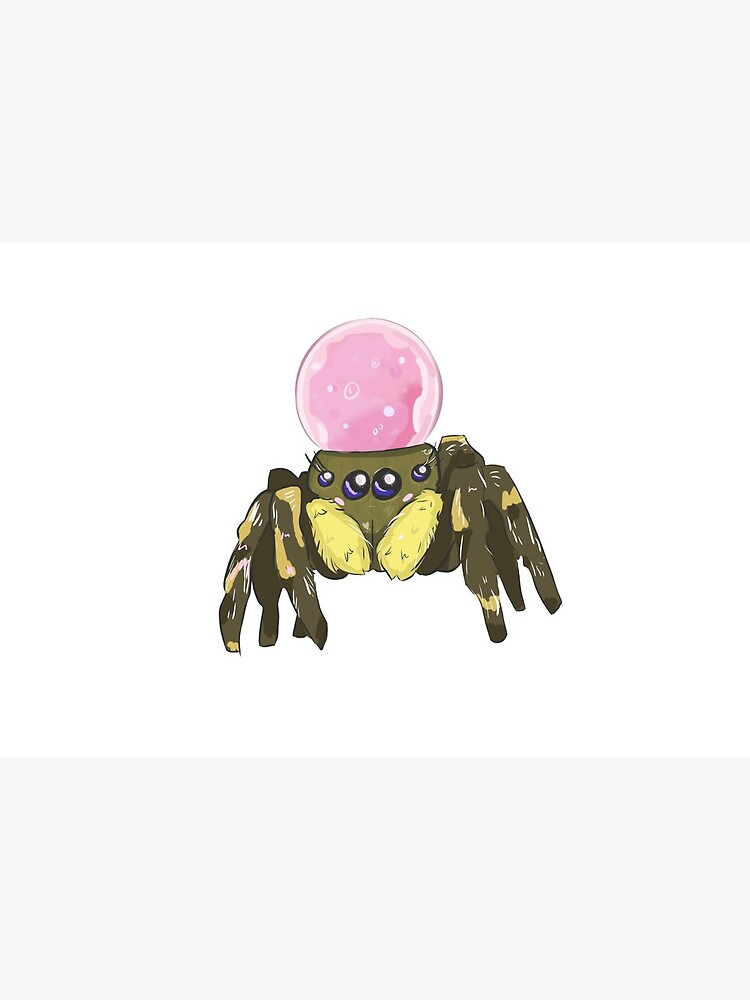 "Jumping Spider with Water Droplet Hat" Mask by Hedovuiggu | Redbubble