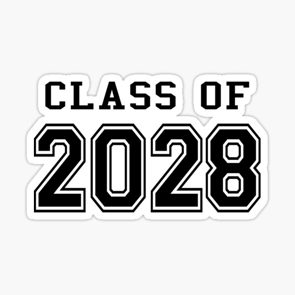 "Class of 2028" Sticker for Sale by mightyawesome | Redbubble