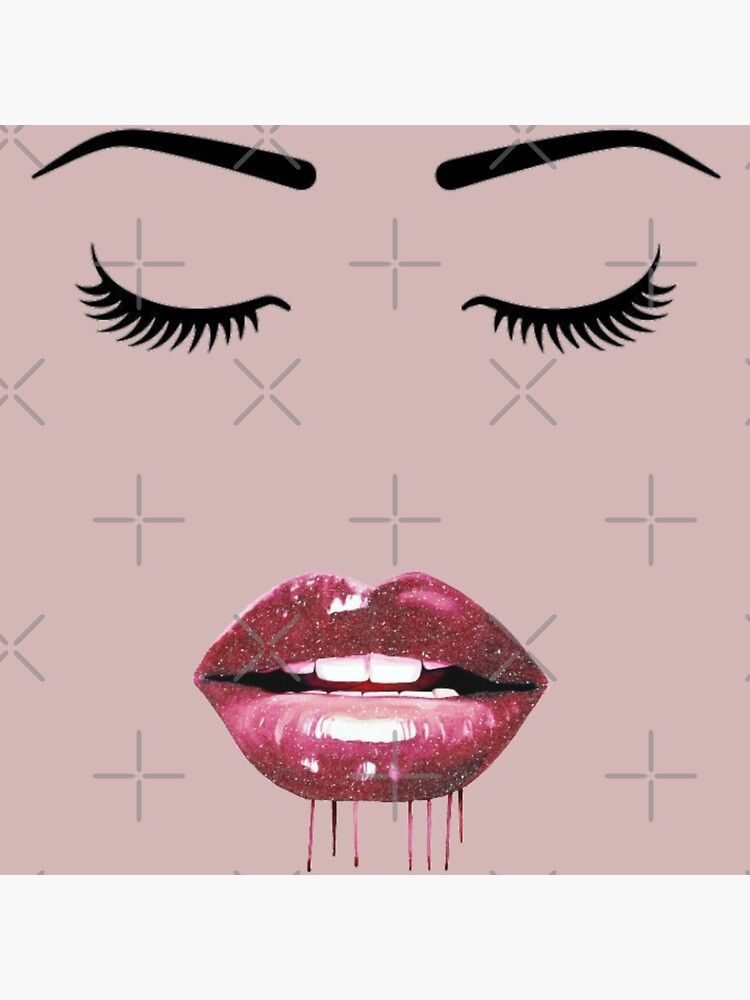 "Lashes lips and brows" Poster for Sale by pneuf | Redbubble