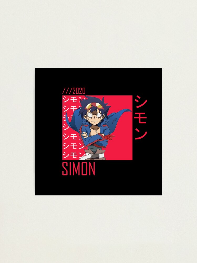 "SIMON anime aesthetic" Photographic Print by DoomDude | Redbubble